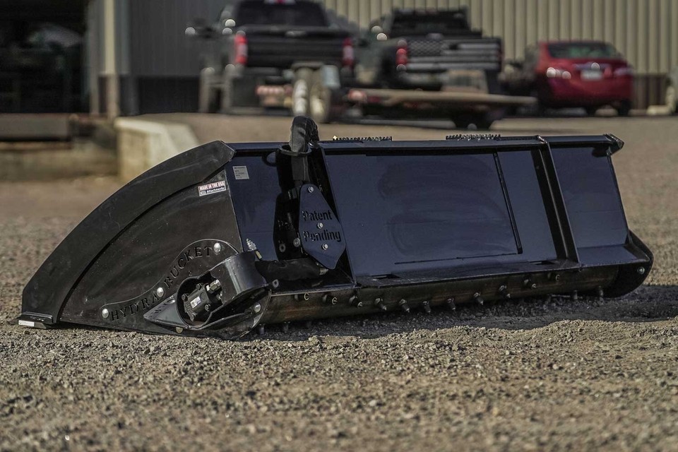 72" Hydra Bucket Power Harley Rake Bucket Soil Conditioner For Skid ...