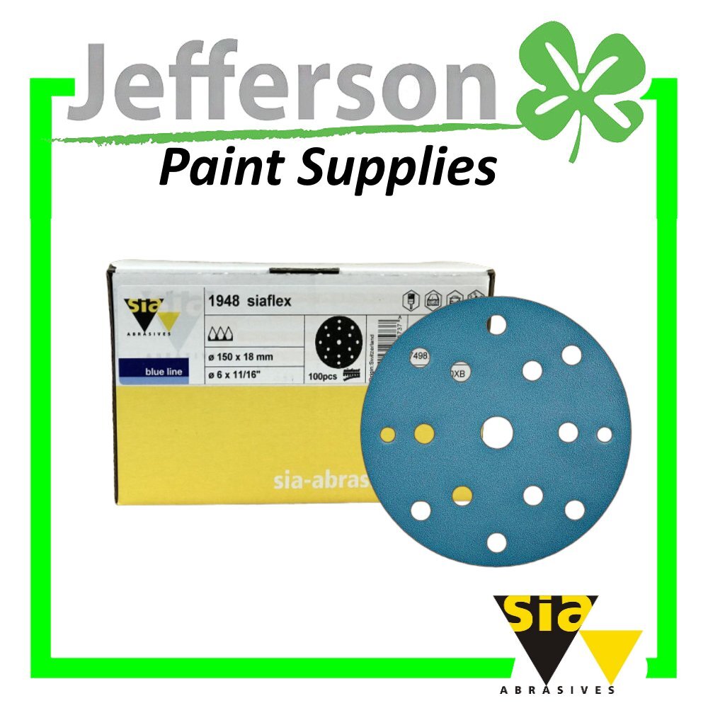 SIA Sanding Discs 120grit 15 hole x100 NEW 1948 LINE sandpaper paper ...