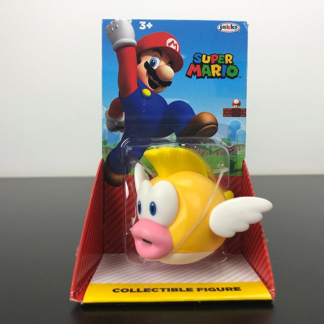 Super Mario EEP Cheep Figure Toy Yellow Jakks Pacific World of Nintendo ...