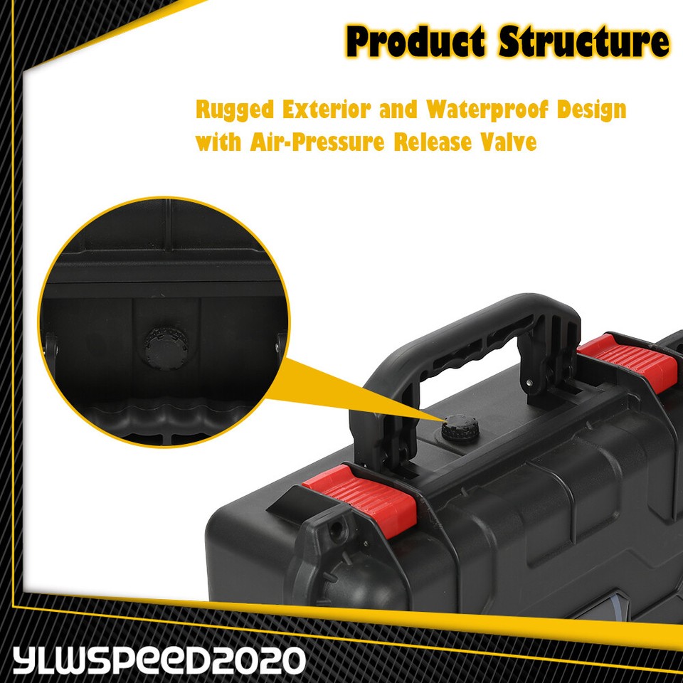 150CT Weatherproof Graded Card Storage Box Heavy Duty Case Slab Holder ...