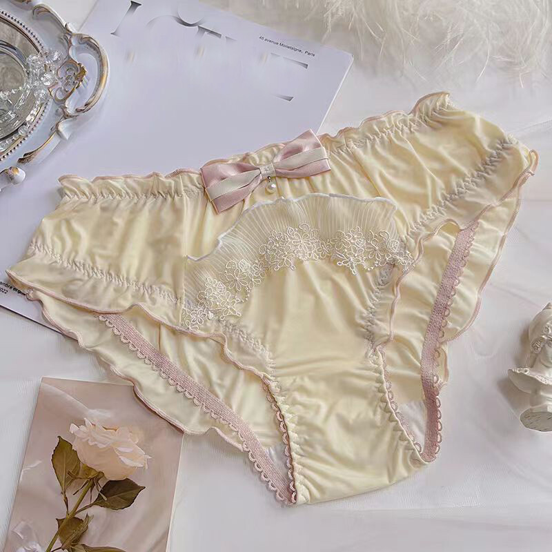 Japanese Girls Lady Panties Briefs Underwear Bow Lace Princess Knicker