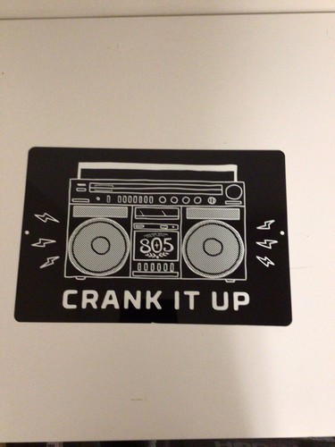 805 crank it up radio beer metal tin sign | eBay