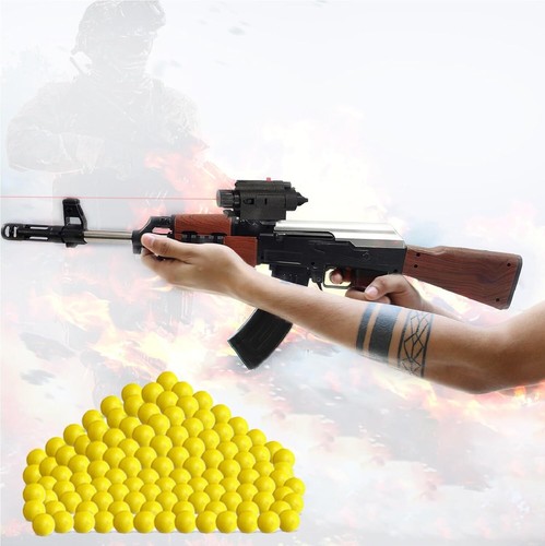 AK47 Toy Gun With 500 Bullets , 24-inch Long Shooting Gun Kids 8+ Years ...