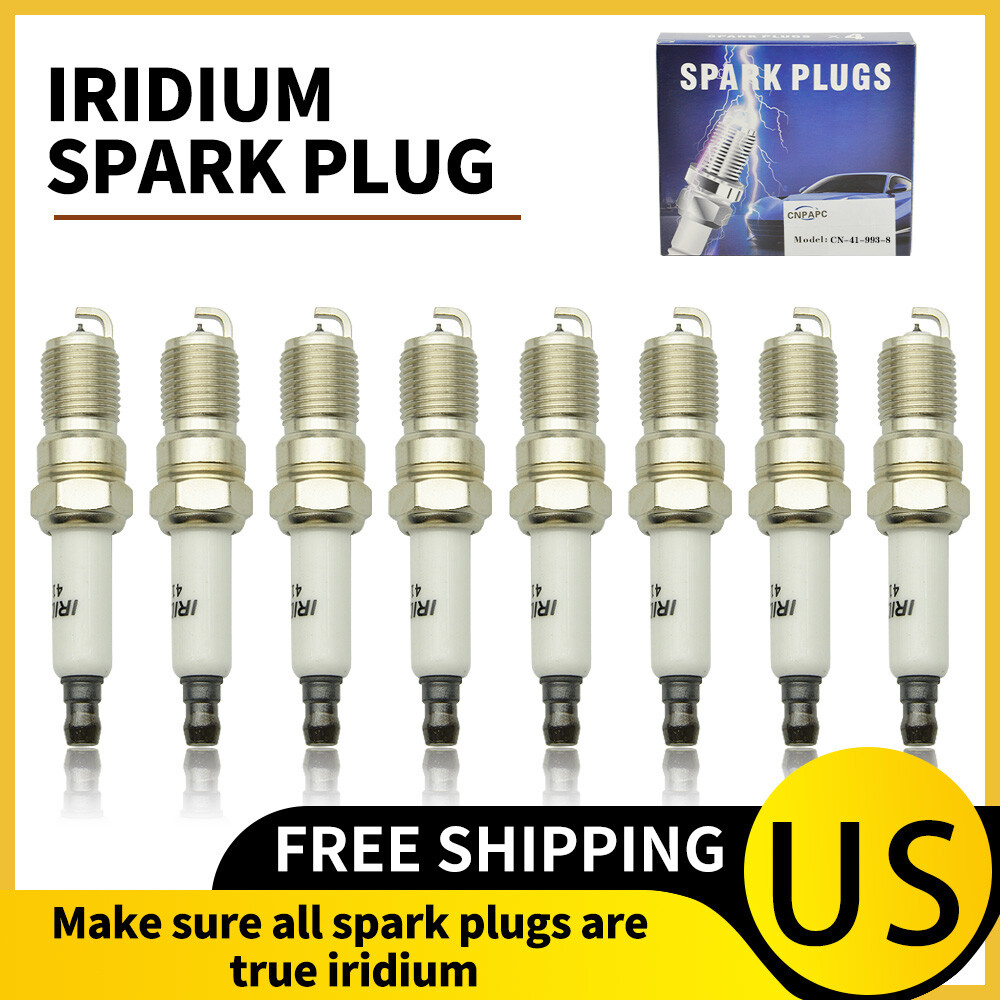 8x Cnpapc 41-993 IRIDIUM SPARK PLUGS 19256067 For Chevy Tahoe GMC ...