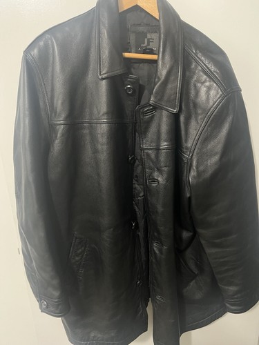 J Ferrar Men’s Black Genuine Soft Lambskin Leather Blazer Sport Coat ...