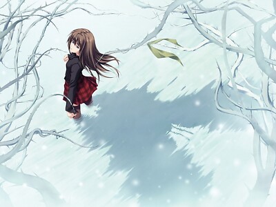 Anime girls visual novel brunette long hair CCG Gaming Mat Desk | eBay