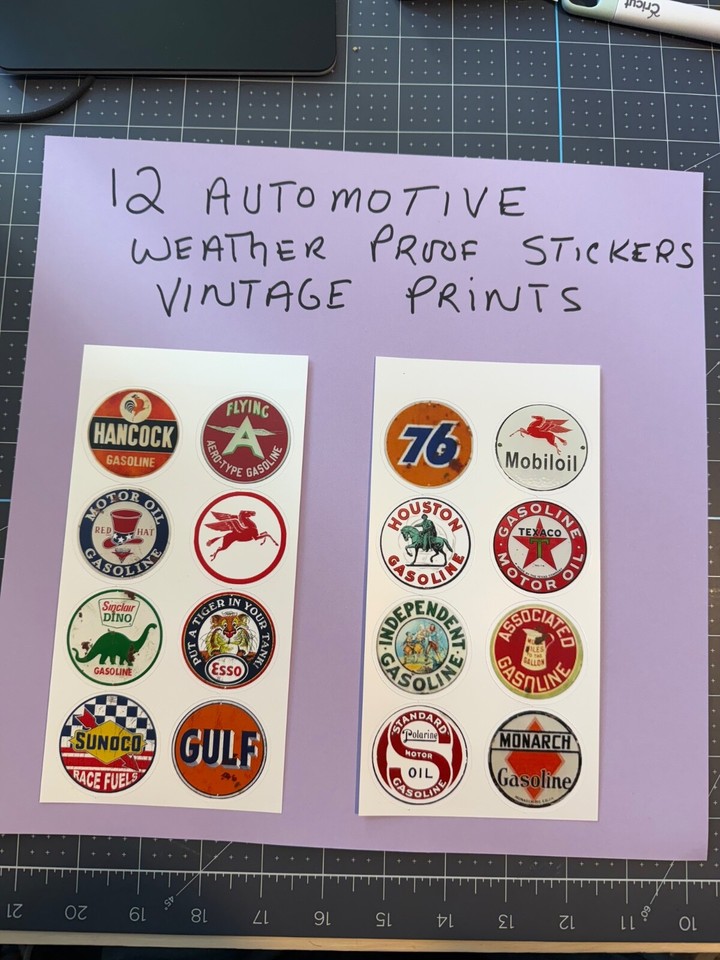 Vintage Automotive Gas Oil Related Stickers | eBay