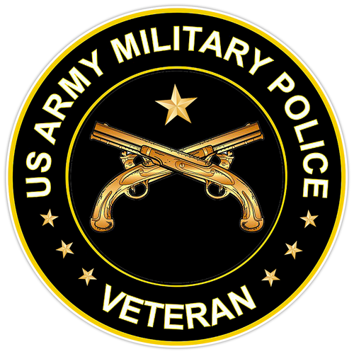 US Army Military Police Veteran Bumper Sticker Vinyl Soldier Decal 5 ...