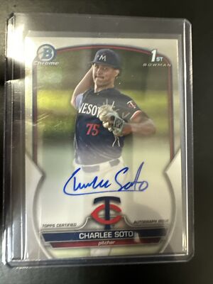 2023 Bowman Chrome Draft Charlie Soto 1st Prospect Auto Autograph #CDA ...