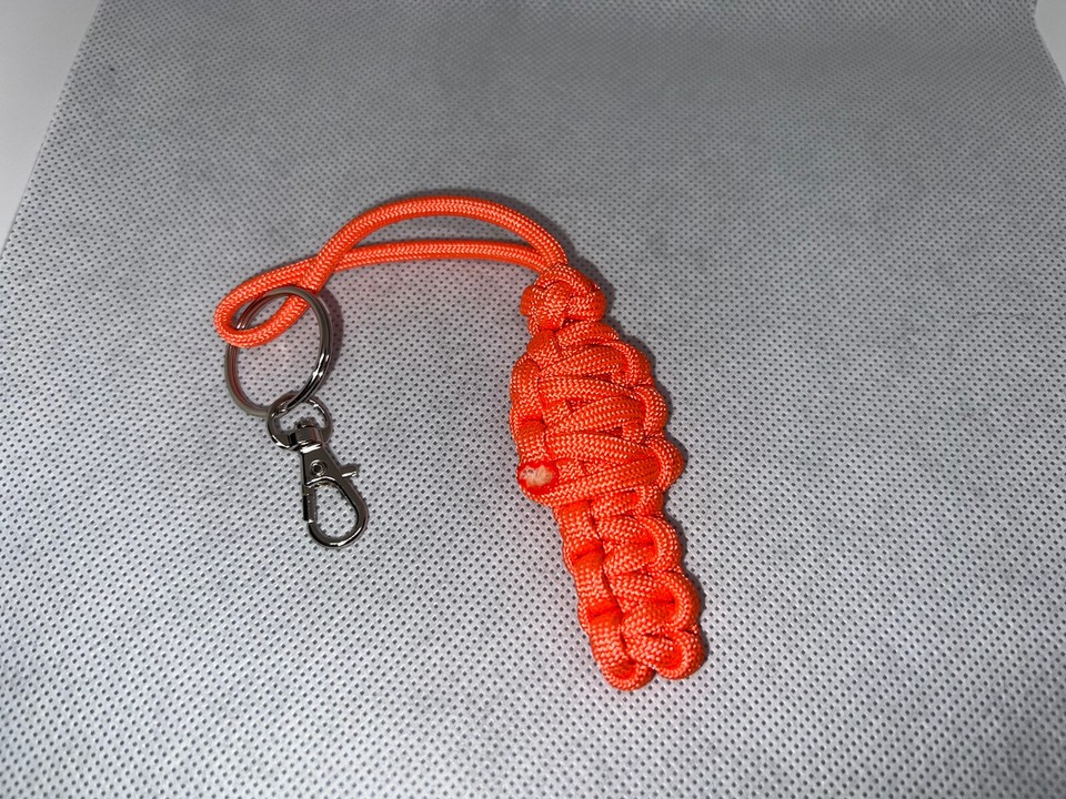 Handmade, Flat Man 550 Paracord Keychain | eBay