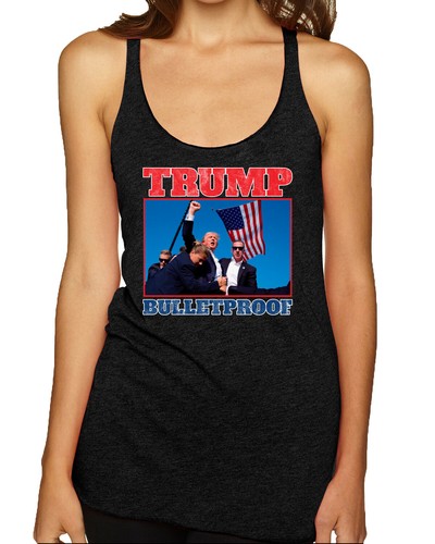 Trump Bulletproof Fist USA MAGA Assassination Attempt Tri-Blend Tank ...