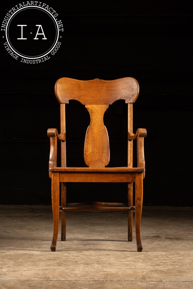 Antique Quarter-Sawn Oak Side Chair | eBay