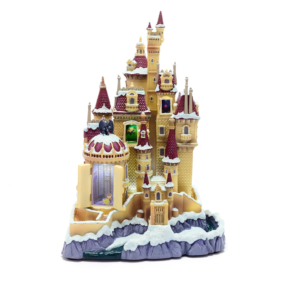Disney Castle Collection Beauty and & the Beast Limited Figurine Light ...