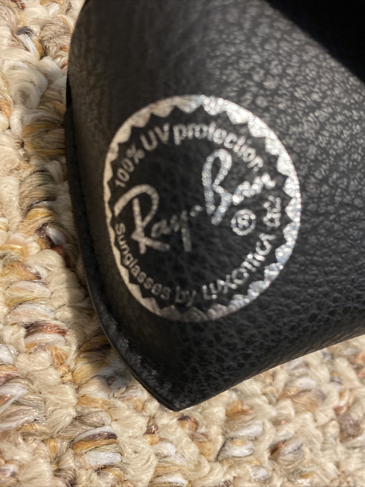 Back Ray- Ban Sunglass case gold Logo | eBay