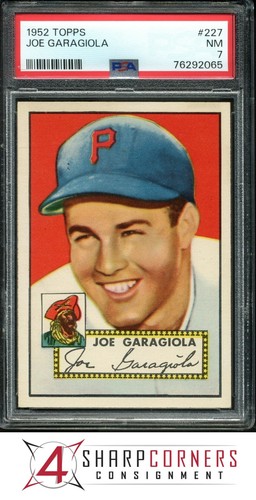 1952 TOPPS #227 JOE GARAGIOLA PIRATES PWCC-E TOP 15% PSA 7 | eBay