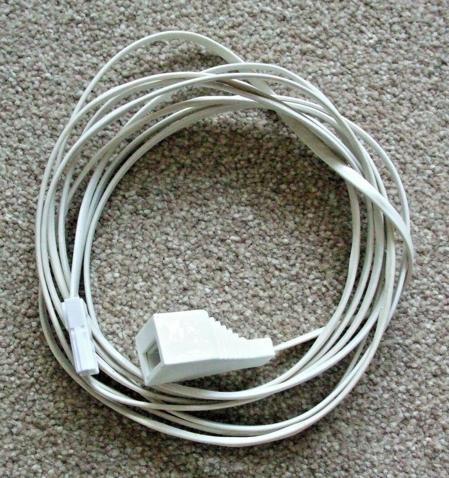 BT TELEPHONE EXTENSION CABLE/LEAD.RJ11 UK BT PHONE FAX MODEM SOCKET ...
