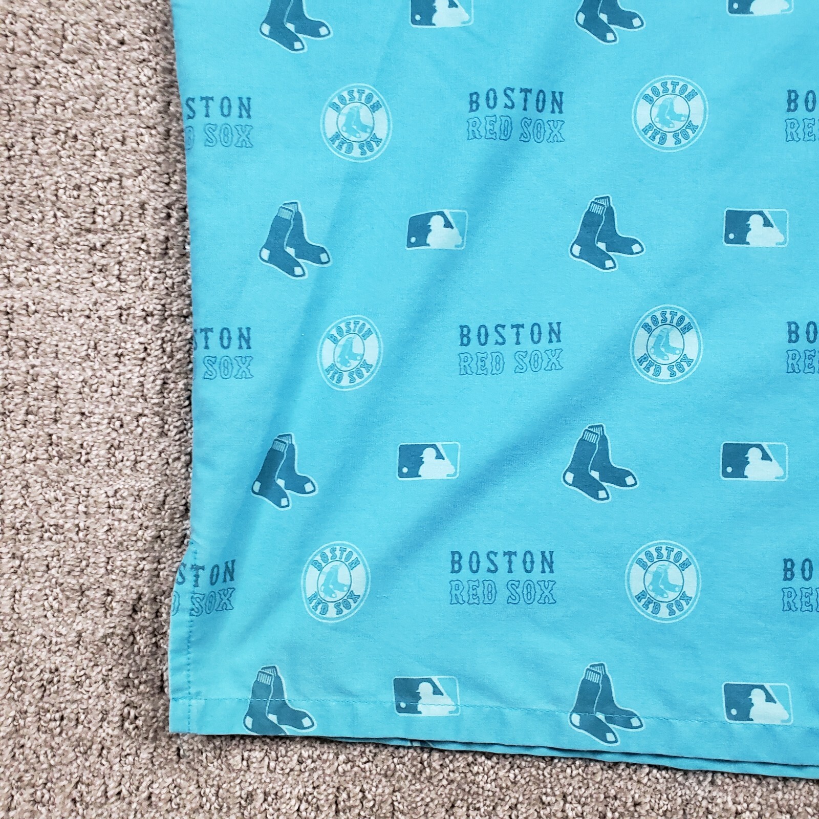 BOSTON RED SOX Scrub Top Womens 2X MLB Baseball Blue All Over Print | eBay