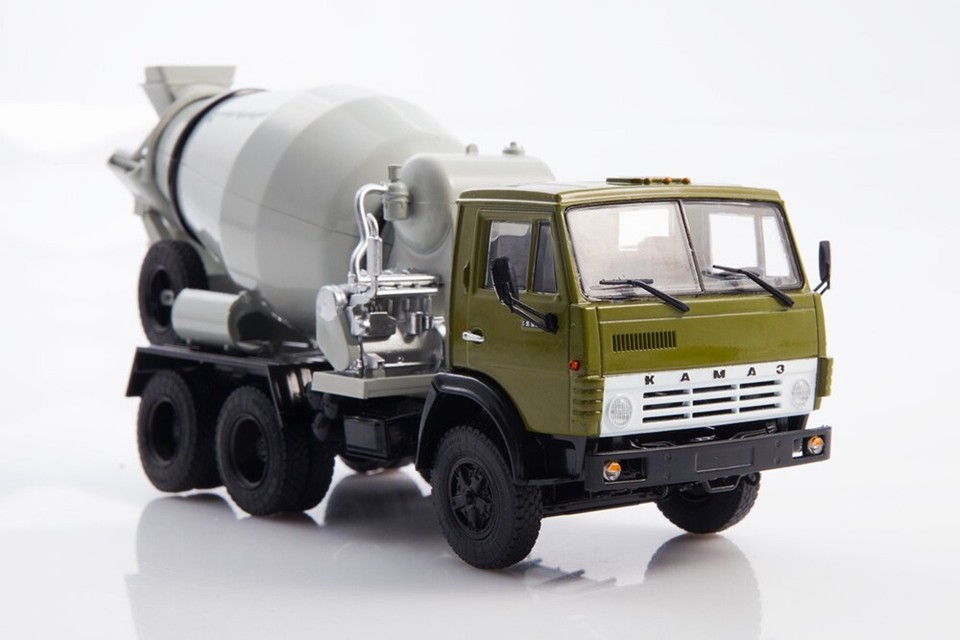 1:43 PAO KAMAZ #102910- KAMAZ-5511 Cement-mixer truck SB-92 khaki ...