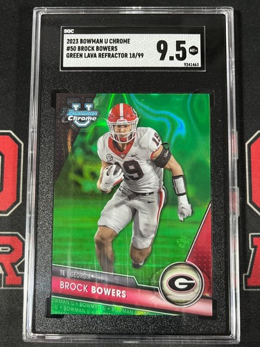 2023 BROCK BOWERS /99 GREEN LAVA 9.5 RC GEORGIA BOWMAN U UNIVERSITY ...