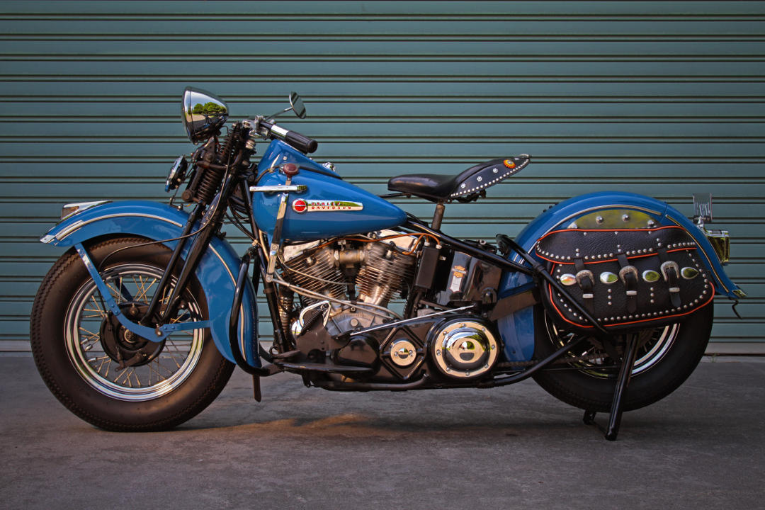 1948 Harley Davidson Panhead Vintage Motorcycle Poster Print 24x36 9mil ...