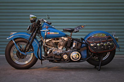 1948 Harley Davidson Panhead Vintage Motorcycle Poster Print 24x36 9mil ...