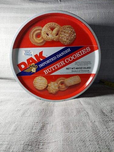 DAK Imported Danish Butter Cookies Vintage 48 Oz Tin Very Large | eBay