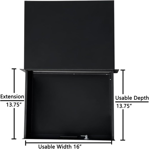 2U Rack Mount Drawer Server Cabinet Case for 19 Inch AV/Network/DJ 2u ...