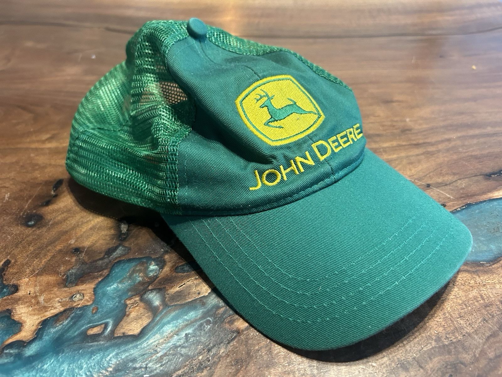 Vintage John Deere Cary Francis Green SnapBack Baseba… - Gem
