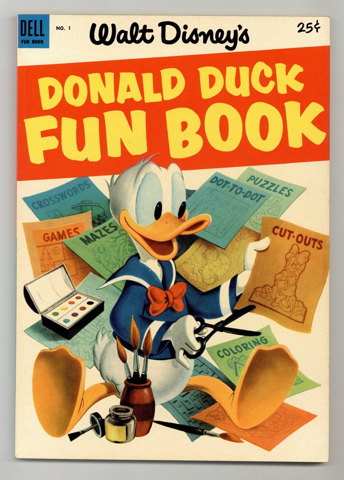Dell Giant Donald Duck Fun Book #1 VG 4.0 1953 | eBay