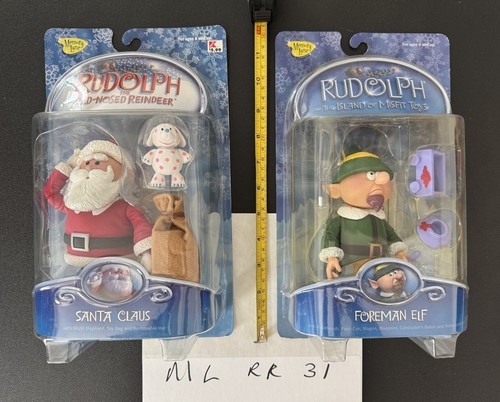 Rudolph Reindeer Boss Foreman Elf, Fat Santa Claus Lot 31 Memory Lane ...