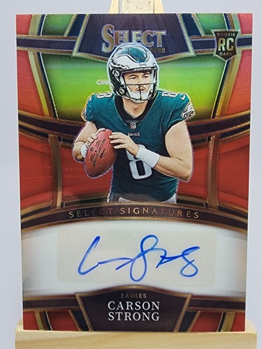 Carson Strong 2022 Panini Select Signature Red Prizm #SSP-CAS /75 Auto ...