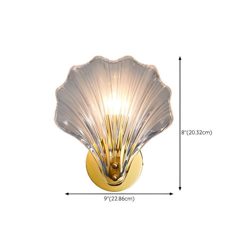1-Head Contemporary Wall Lamp Home Lighting Wall Sconce Shell-Shaped ...