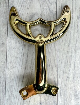 NOS Vintage Ceiling Fan Blade Arm Blade Bracket Polished Brass Hunter ...