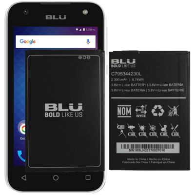 BLU Studio J5 S0290uu battery C795344230L 2300mAh 3.8V Original OEM blu ...