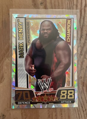 2013 Topps Slam Attax WWE Mark Henry Foil Cracked Ice UK Only | eBay