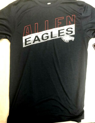 Allen High School Eagles Football Men's Logo Shirt - S - Dark Blue ...