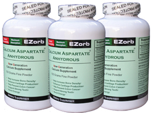 3 Bottles of EZorb Calcium Powder, an Elixir Product. Your Savings are ...