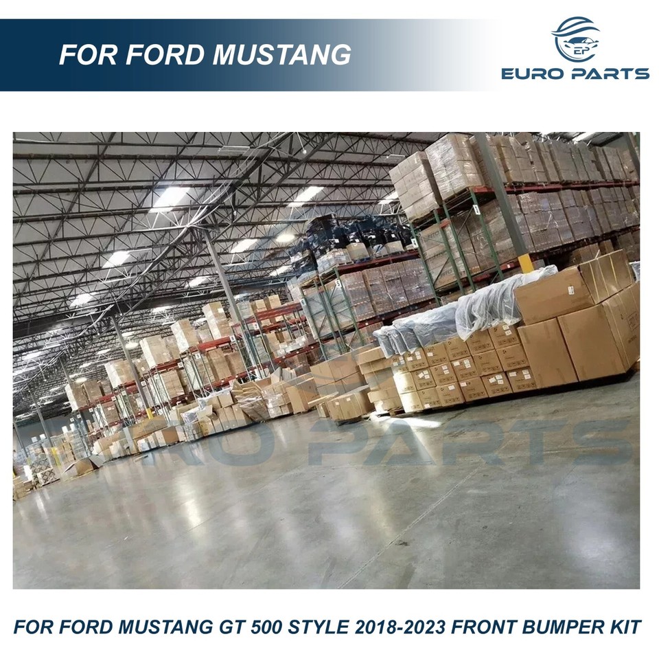 Fits 2018-2023 Ford Mustang GT500 Style Front Bumper Conversion Kit ...