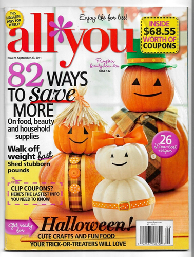 All You Magazine September 2011 ~ Halloween | eBay UK