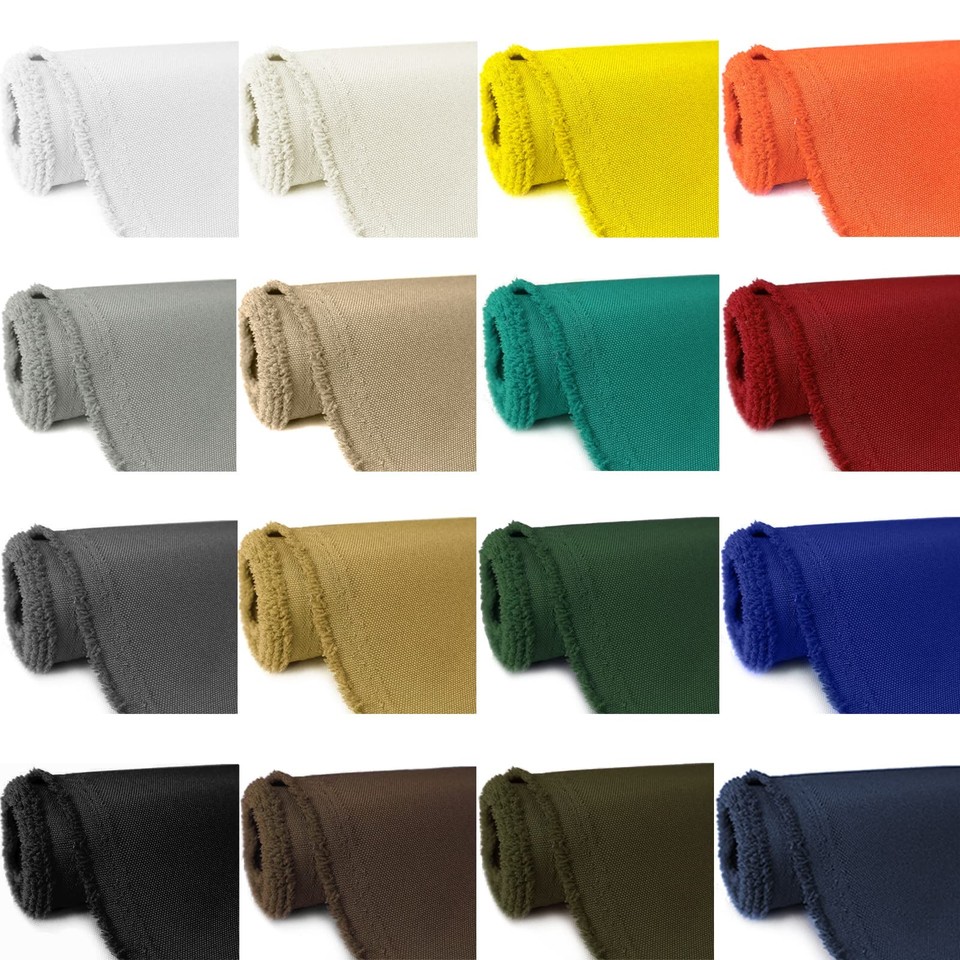 GeeComfy Waterproof Canvas Fabric by The Yard Water-Repellent 58 Wide ...