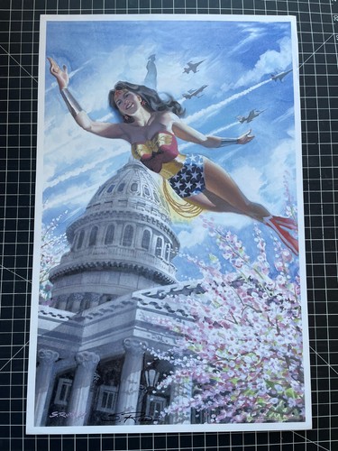 SIGNED STEVE RUDE WONDER WOMAN PRINT 11X17 2007 | eBay