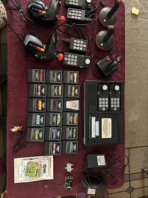 Vintage Lot Coleco Vision Console, Controllers, Games Asis | eBay