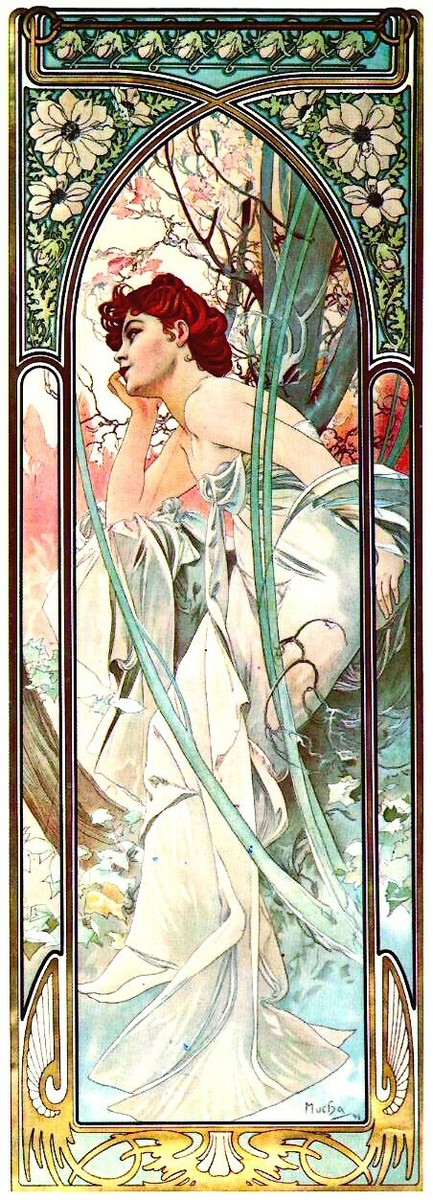 Alphonse Mucha Nights Rest