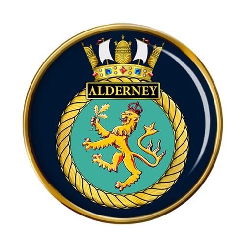 HMS Alderney, Royal Navy Pin Badge | eBay UK