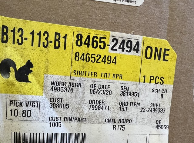 Genuine GM Shutter 84652494 for sale online | eBay