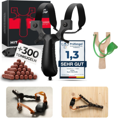 HITX® Zwille Steinschleuder Bundle Set | Super Grip Oberfläche ...