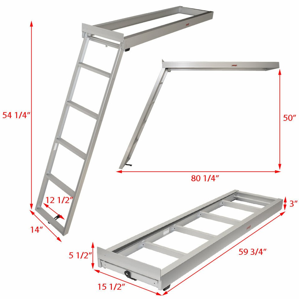 Extreme Max Pontoon Boat Undermount Ladder 3005.3430 | 5 Step | eBay