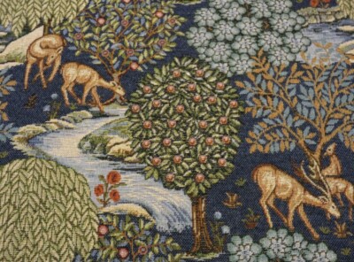 WILLIAM MORRIS THE BROOK Tapestry Fabric Upholstery Cushion Curtain ...