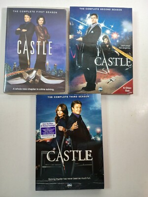 Castle, ABC TV Show, 1st, 2nd, and 3rd Seasons DVD Sets VGC | eBay