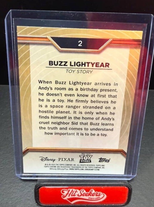 2025 Topps Chrome Pixar Gold Buzz Lightyear Prism Gold Etch /100 SSP | eBay